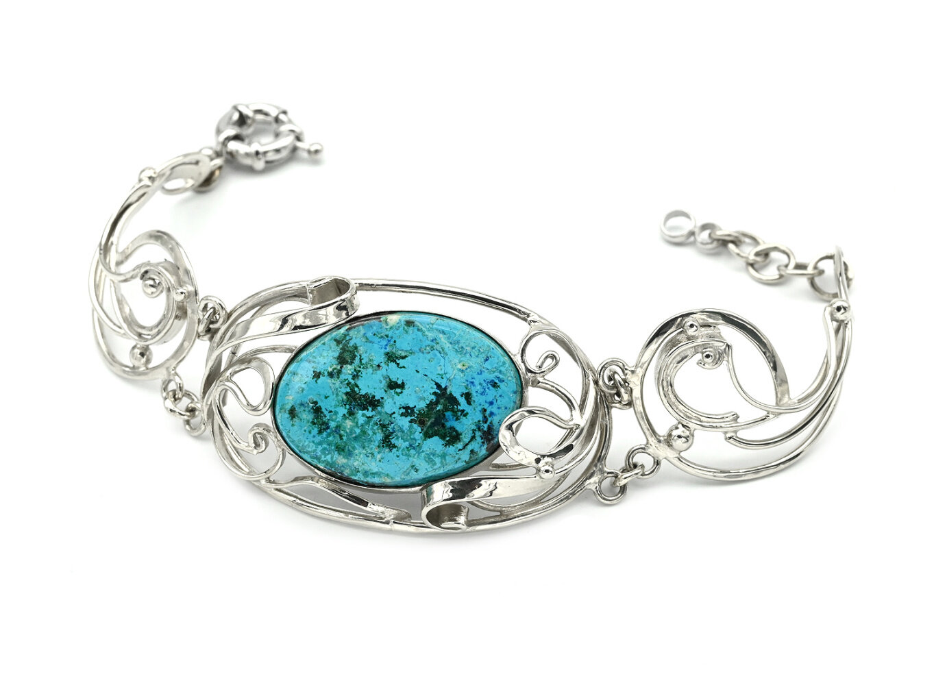 Браслет, хризоколла