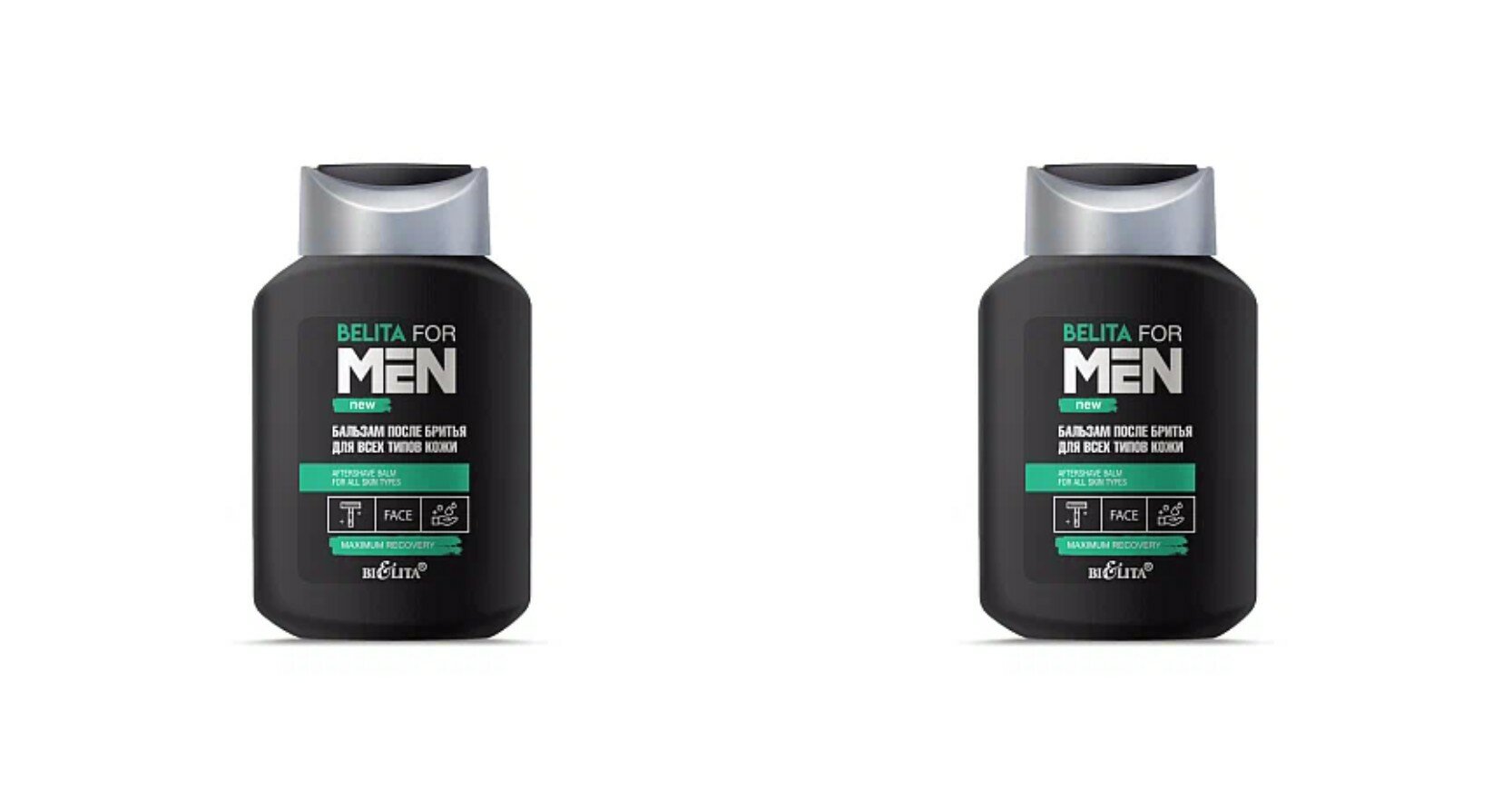 Бальзам после бритья Belita, for Men, для всех типов кожи, 250 мл, 2 шт.