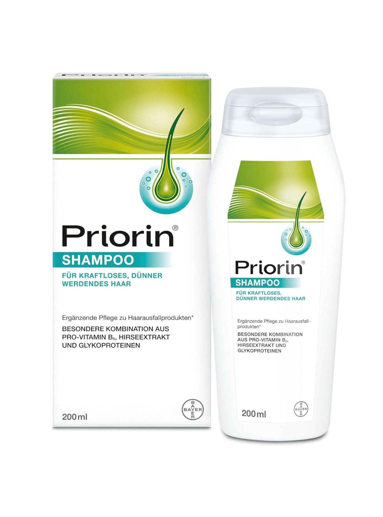 Шампунь против выпадения волос Priorin от Bayer, Германия, 200 мл