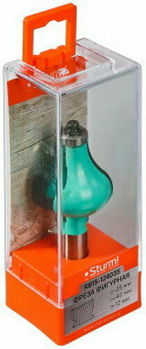 Фреза фигурная с подшипником Sturm! DxHxL 35x40x89 мм, хв.12 (RB15-124035)