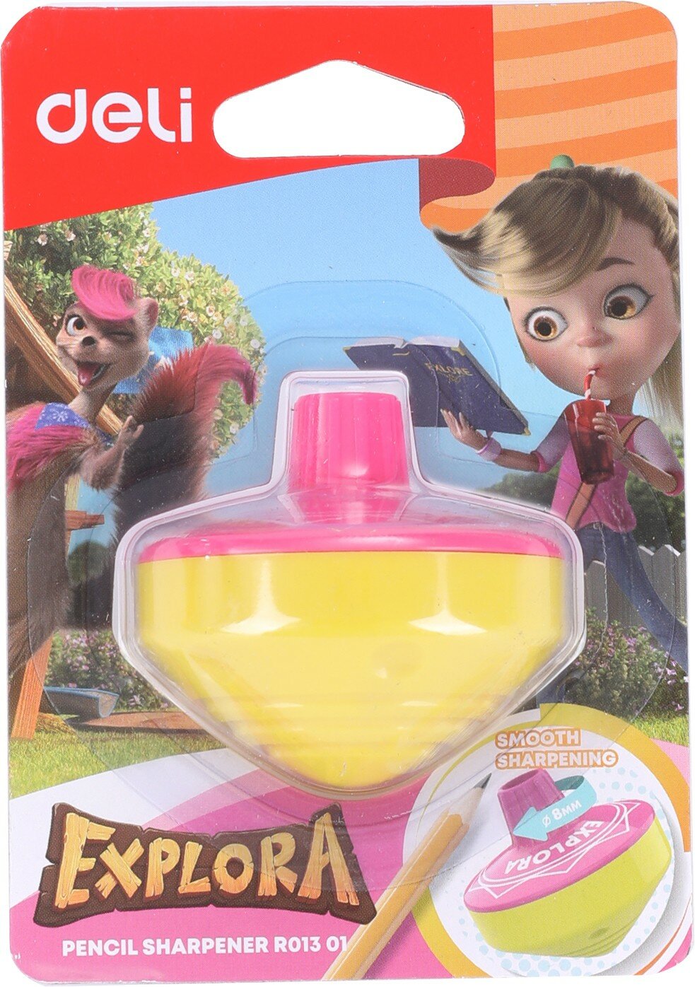 Точилка "Gyro Explora" (1 отверстие, в ассортименте) (ER01301)