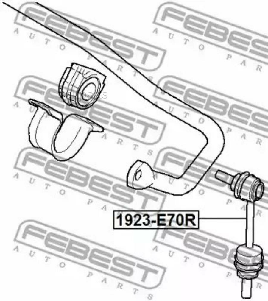 FEBEST 1923-E70R Тяга стабилизатора задняя