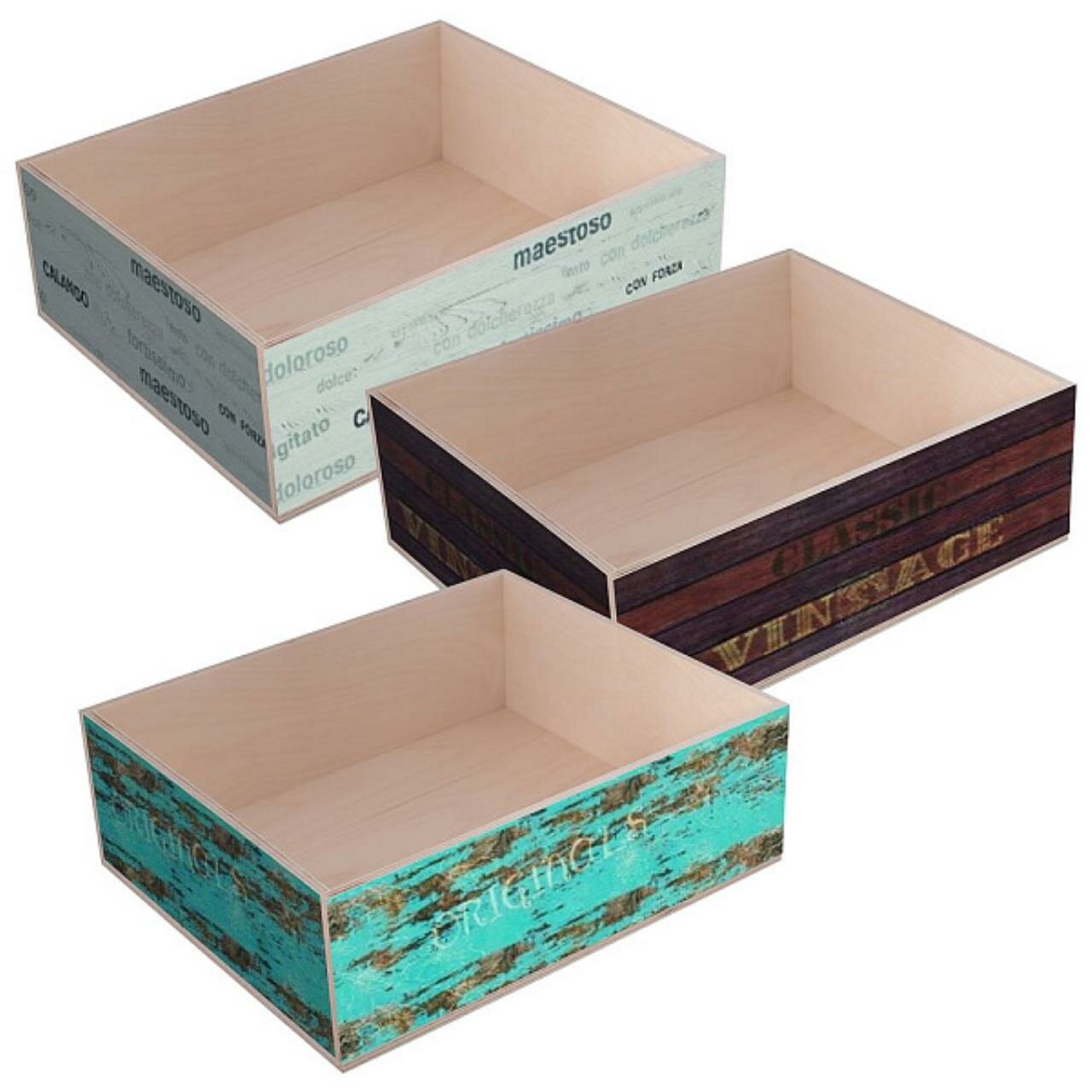 Ящик декоративный Мультидом "Коллекционер". Размер 30х25х10см. 1 шт