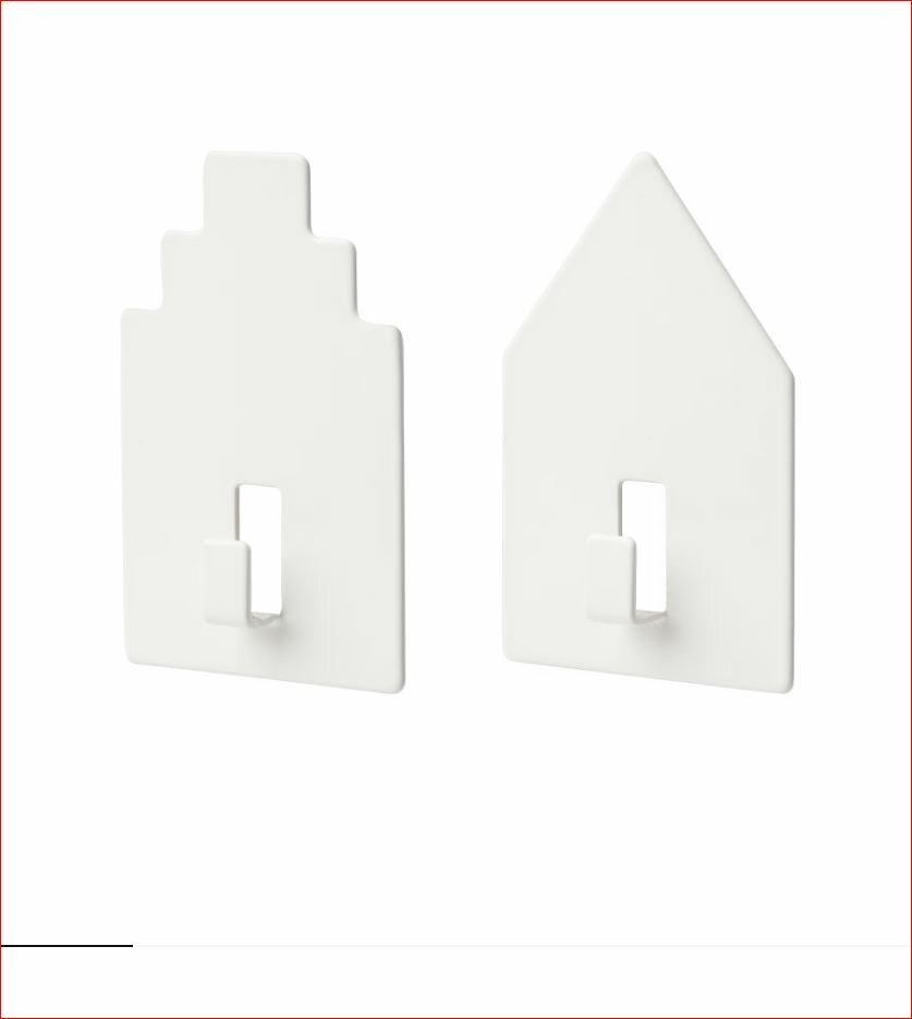 Крючки 2шт, домик/белый типпвагн TIPPVAGN IKEA