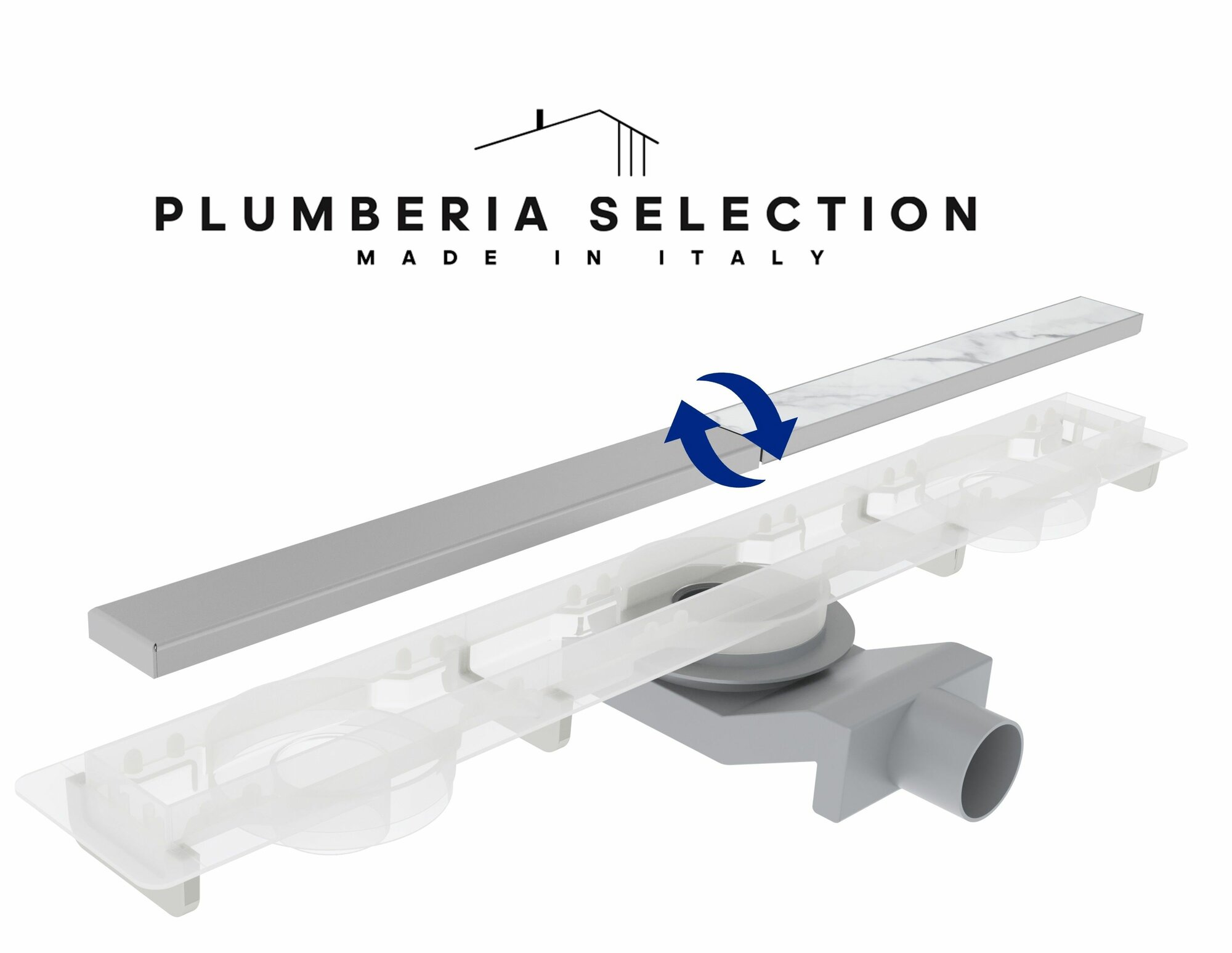 Душевой трап PLUMBERIA SELECTION PSM MODULAR PSM70MT — фото 1