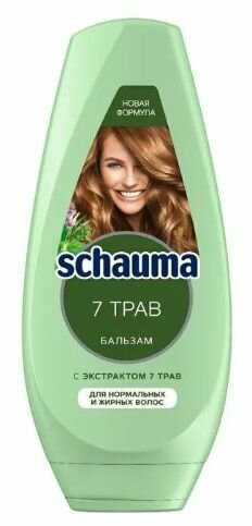 Набор из 3 штук Бальзам Shauma "7 трав" для нормальных и жирных волос 300мл
