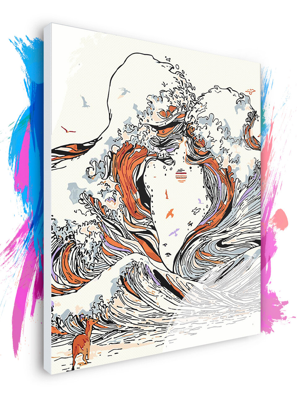 Картина по номерам на холсте Морской поцелуй, 40 х 50 см