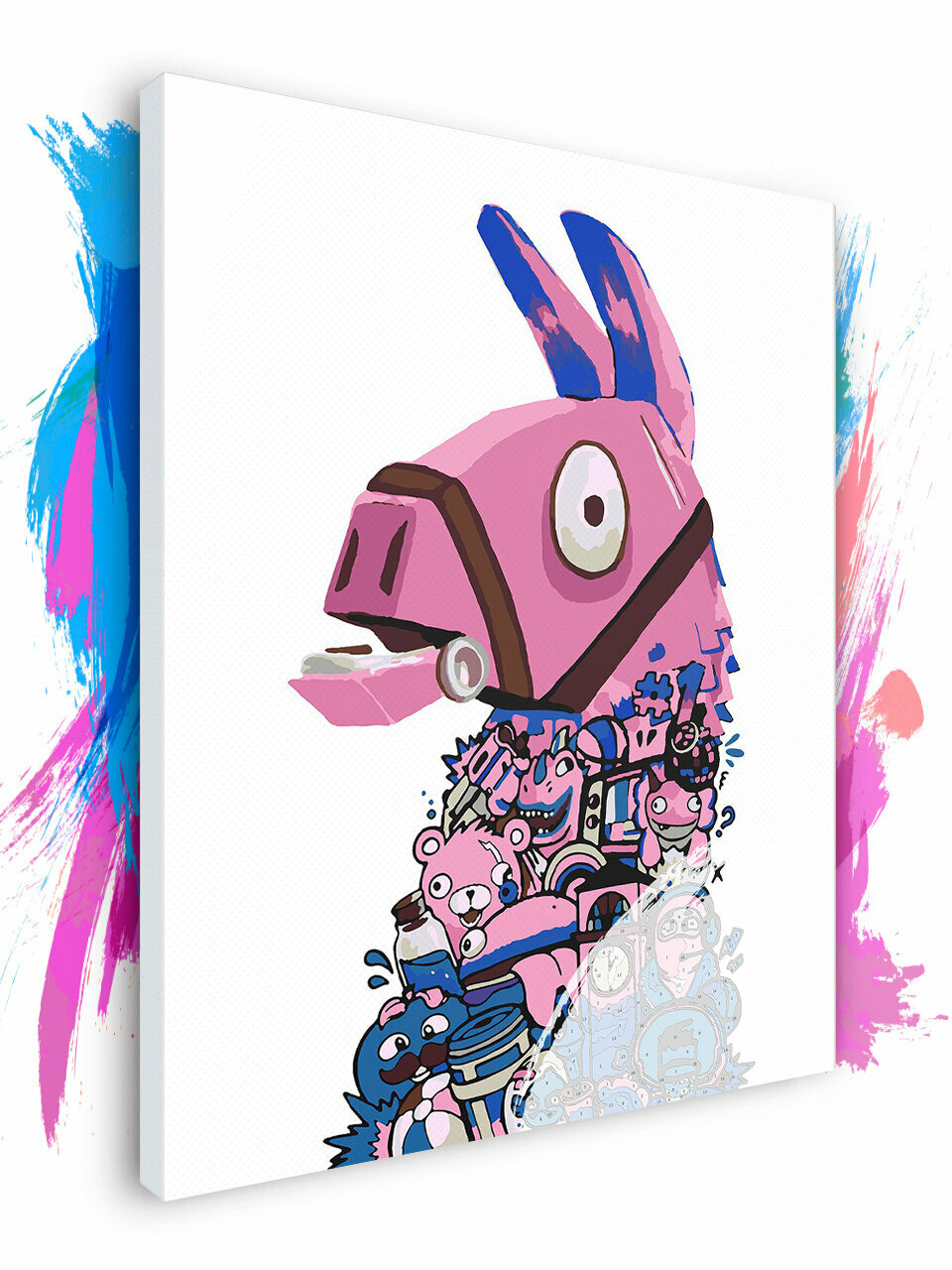 Картина по номерам на холсте Fortnite Alpaca, 100 х 150 см