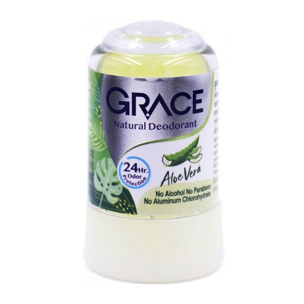 ALOE VERA Crystal Deodorant, Grace (алоэ вера кристальный алунитовый дезодорант, Грэйс), 50 г.