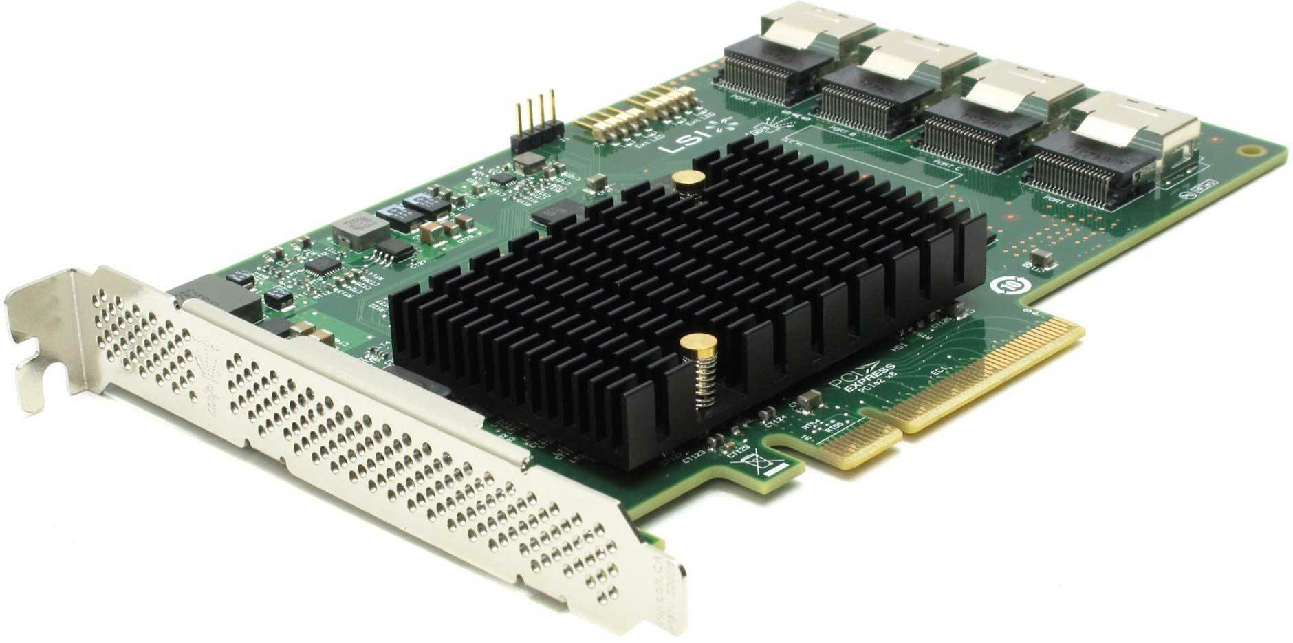 HBA-адаптер LSI 9201-16i SASх2 PCI-E 6 Гб/с 16хHDD