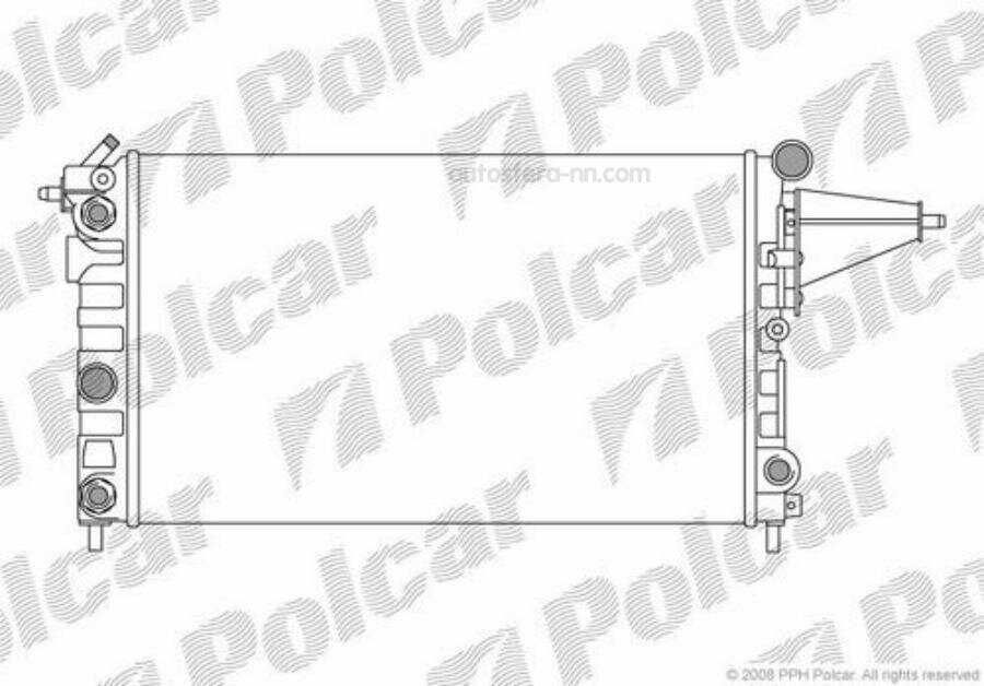 POLCAR 5514081 Радиаторы охлаждения OPEL Vectra A 88-95