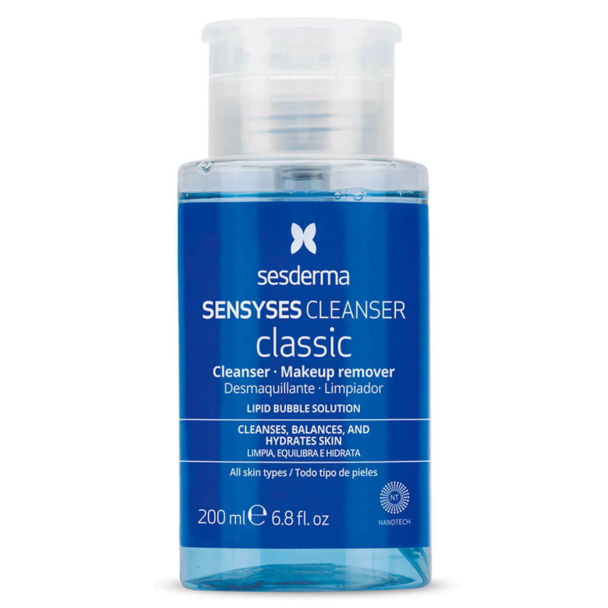 SENSYSES Classic Лосьон липосомальный для снятия макияжа для всех типов кожи, 200 мл, Sesderma