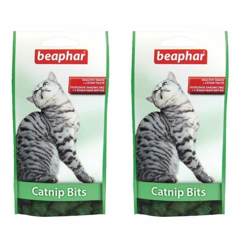 Beaphar Подушечки для кошек с кошачьей мятой, Catnip-Bits, 35 г, 2 уп.