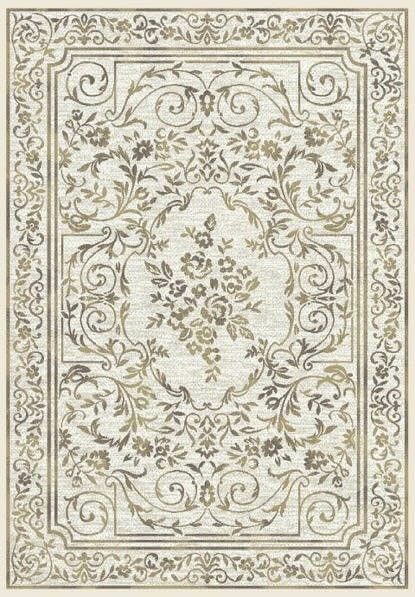 Ковер на пол в гостиную в спальню 160х230 см светлый бежевый модерн современный ворс 6 мм 394271 KoverVDom