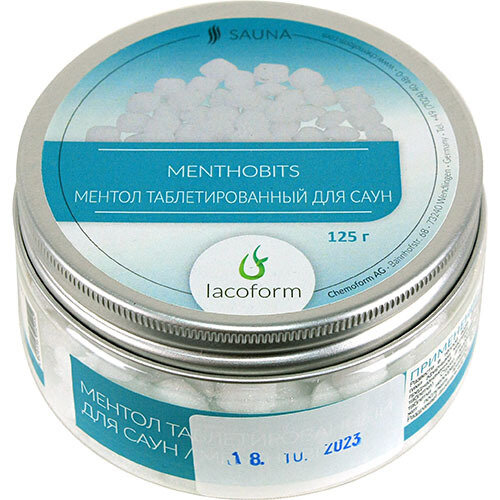 Ментол таблетированный для саун Menthobits (125 г)