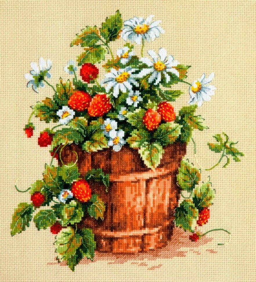 Набор для вышивания Чудесная игла #55-12 Вкус лета, Счетный крест, 24 x 26 см