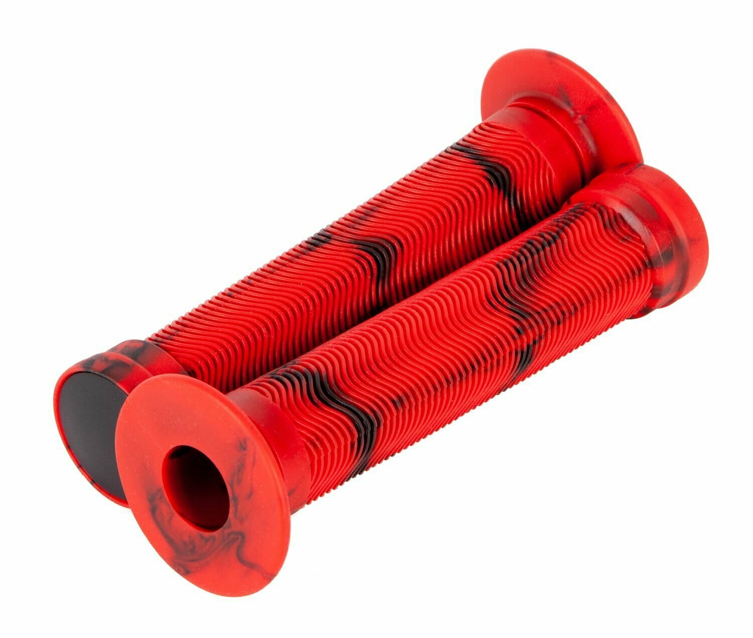 Грипсы STG 150mm, черно-красные, резиновые, крепление 22,2 мм