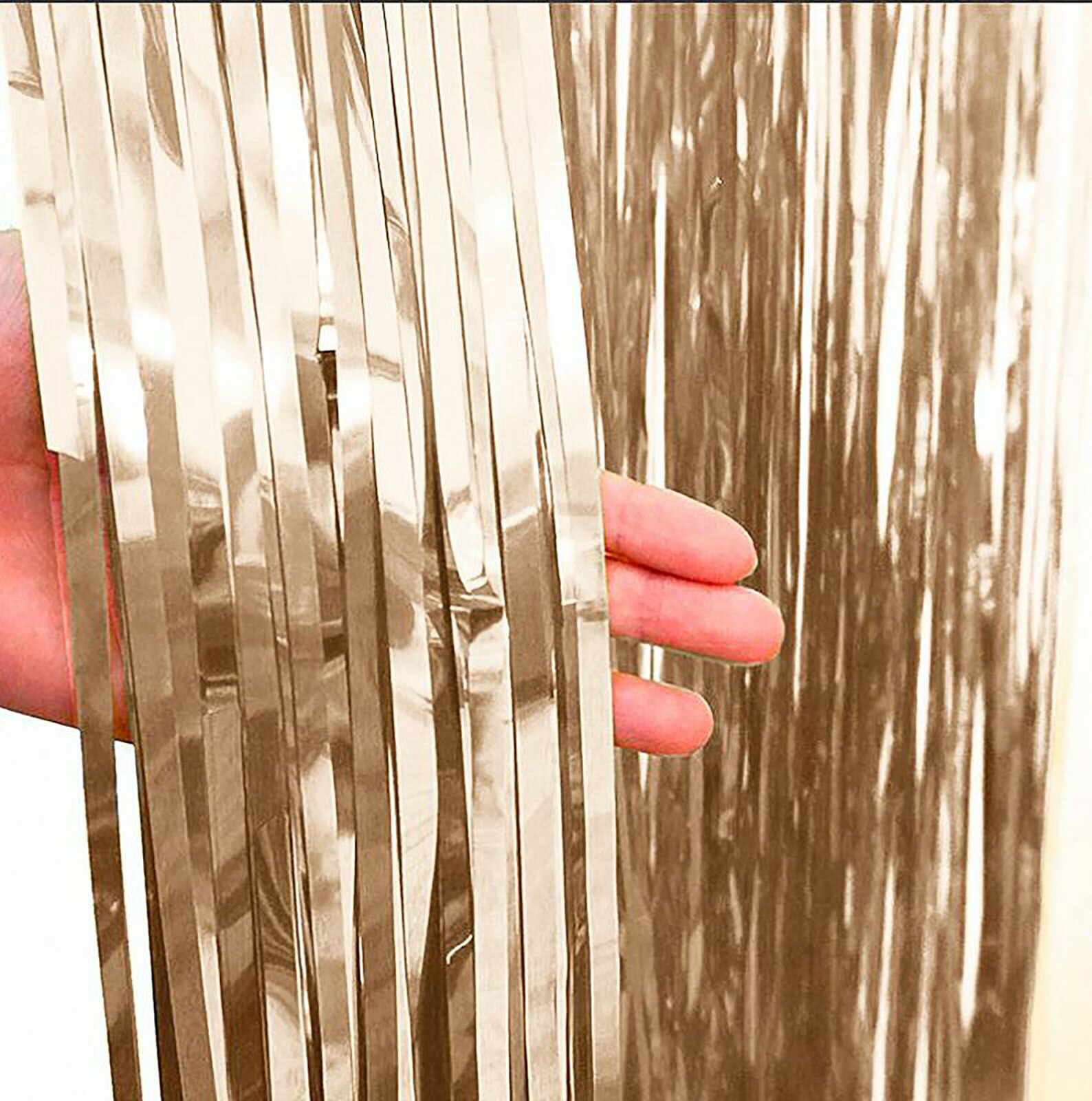 Занавес "Дождик" Айвори, 1*2 м, 1 шт. / Веселый праздник