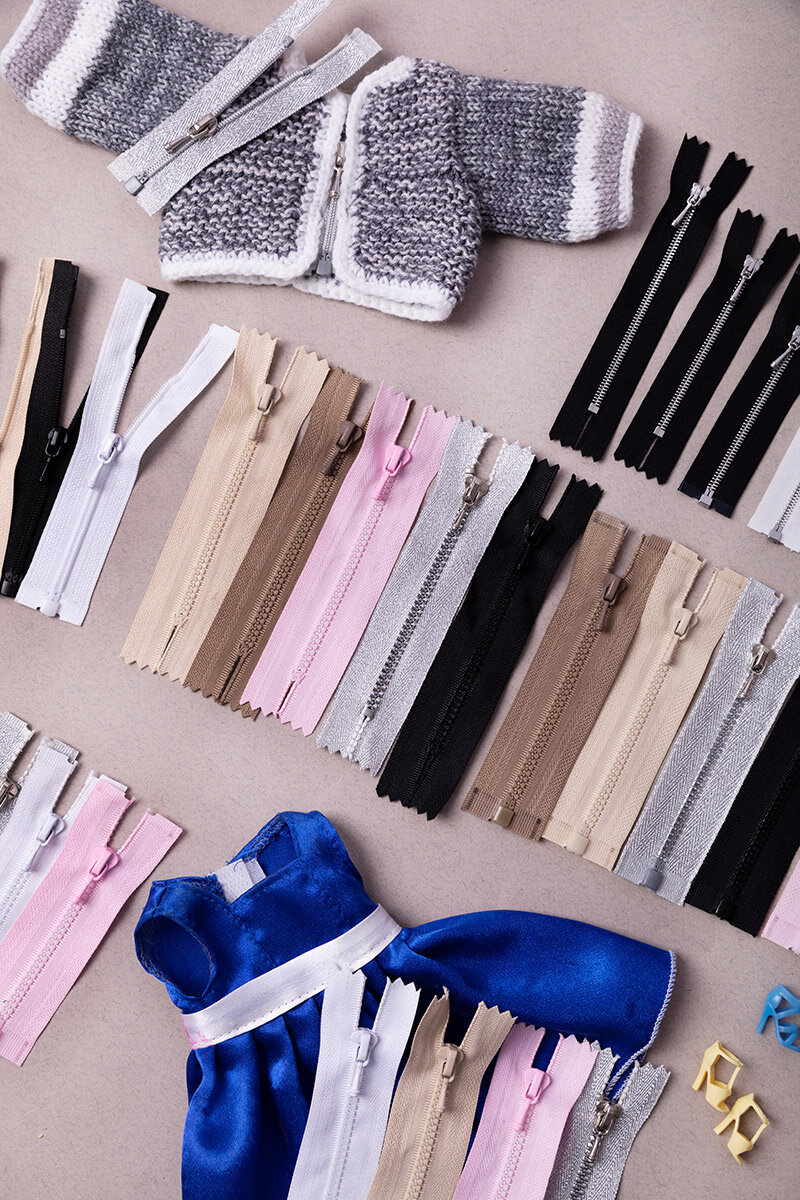 Gamma ZipD декоративная металлическая молния серебро 1м однозамковая Тип 1 неразъёмная цвет черный №310