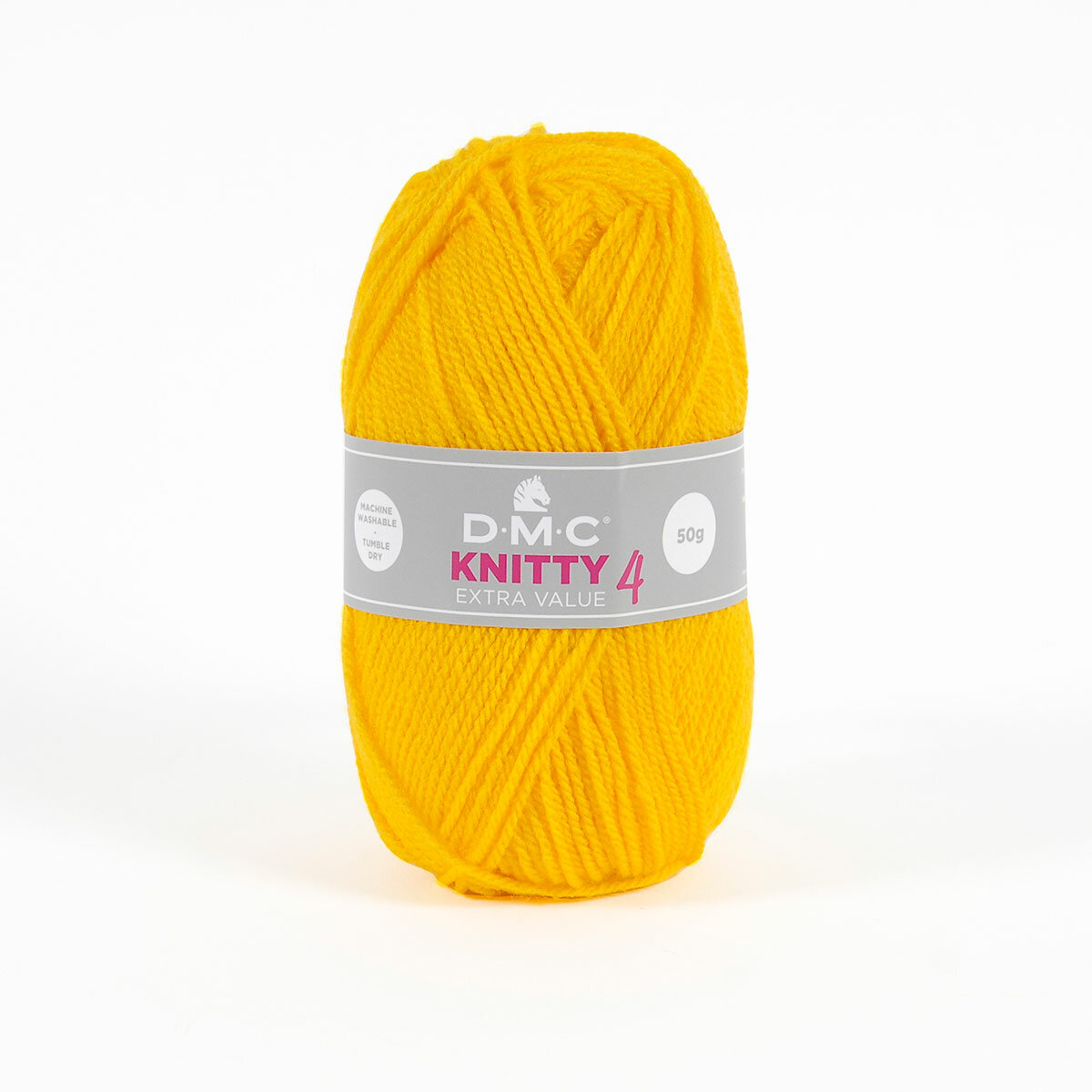 Пряжа "DMC" 8120 Knitty 4 100% акрил 50 г 140 м 978 желтый