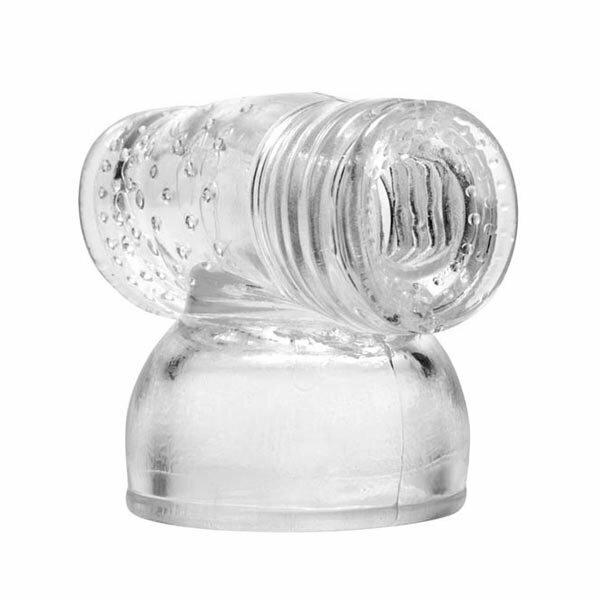 Насадка прозрачная для мужской мастурбации, для массажеров Magic Wand