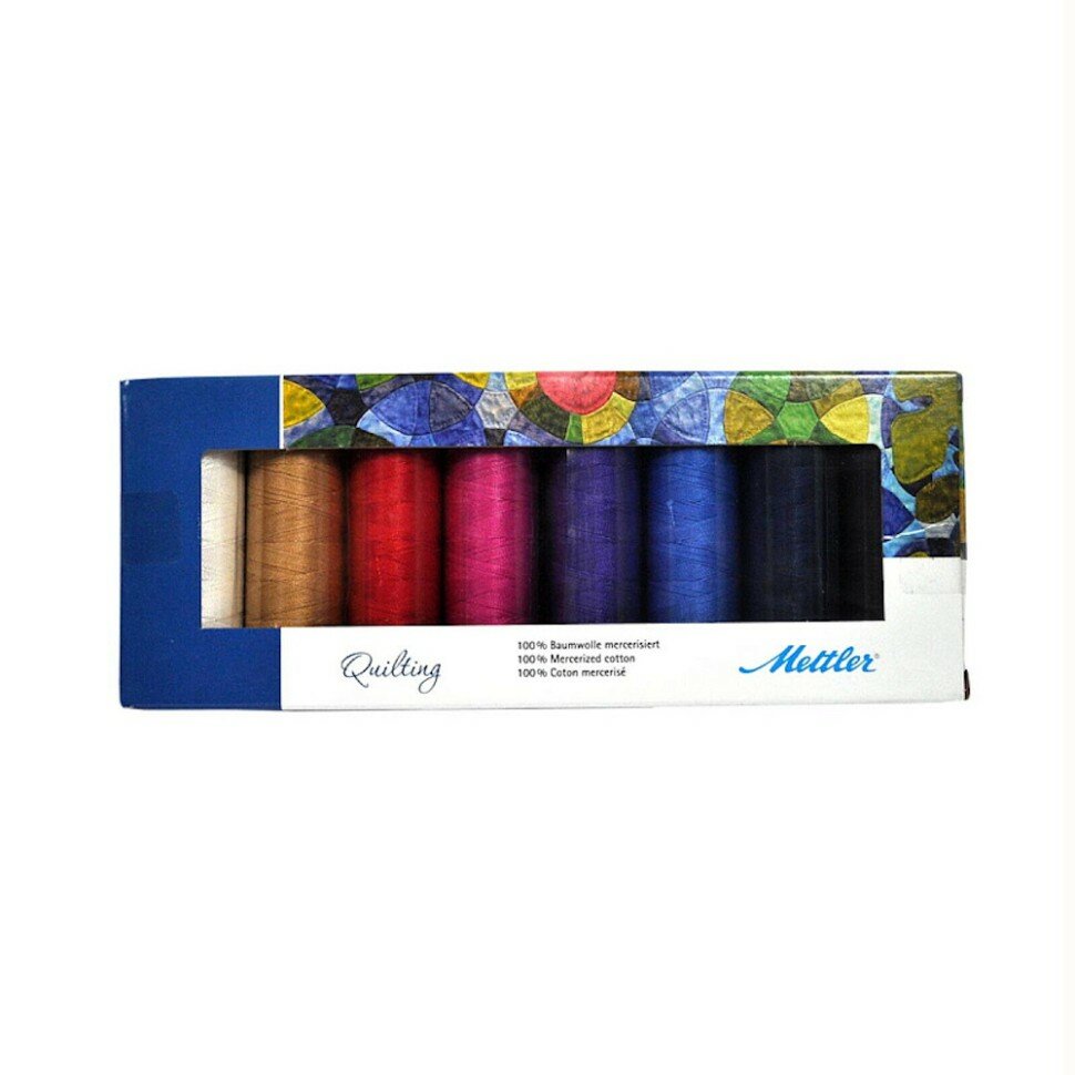 Amann Group Mettler SFCQ89136-Kit Набор с нитками Silk Finish в подарочной упаковке, 8 катушек, №40