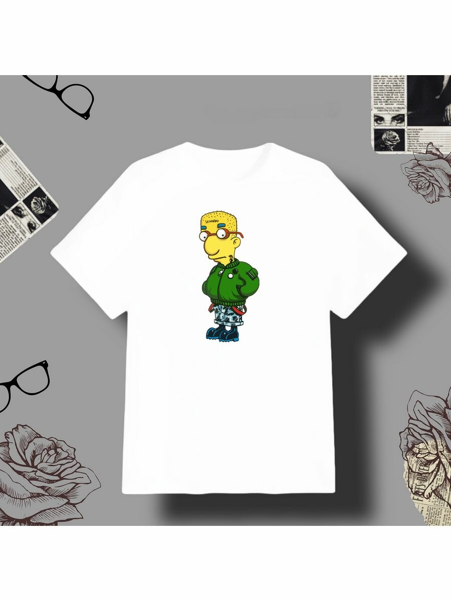 Футболка Симпсон скинхед
