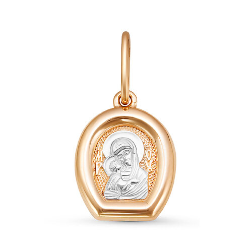 Подвеска, комбинированное золото, 585 проба