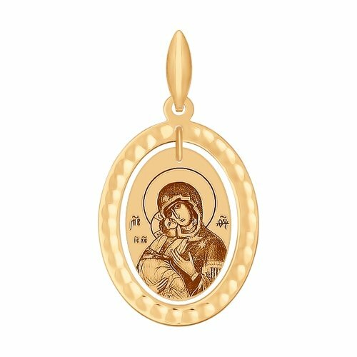 Подвеска, красное золото, 585 проба