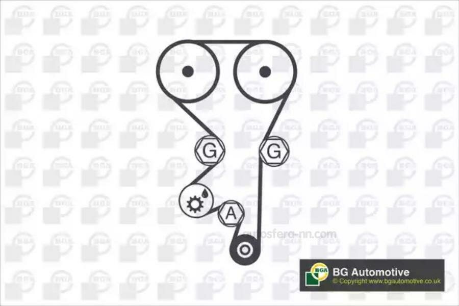 Комплект ГРМ OPEL 1.4i-2.0i 94- Bga арт. TB9506K