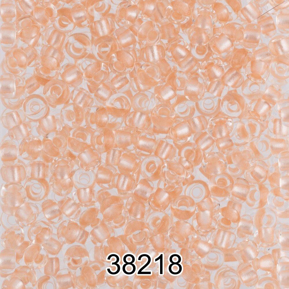 Бисер круглый PRECIOSA Чехия, 10/0, 2,3 мм, 500 г, цвет 38218, ф360 прозрачный