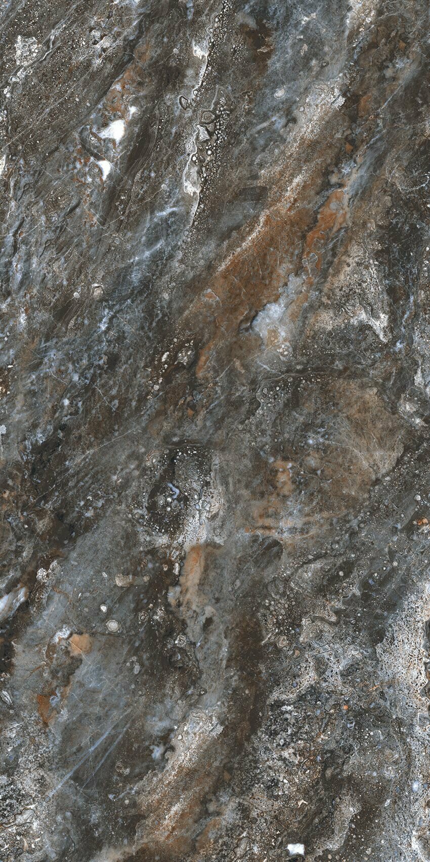 PRIMAVERA Керамогранит Caribbean Black Rust carving, 60x120 9 мм, арт. CR205 (цена за 1.44 м2)