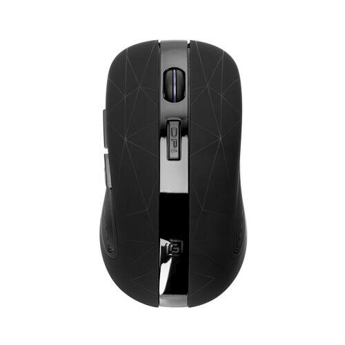 Мышь Оклик 976GW черный оптическая (3200dpi) беспроводная USB (6but)