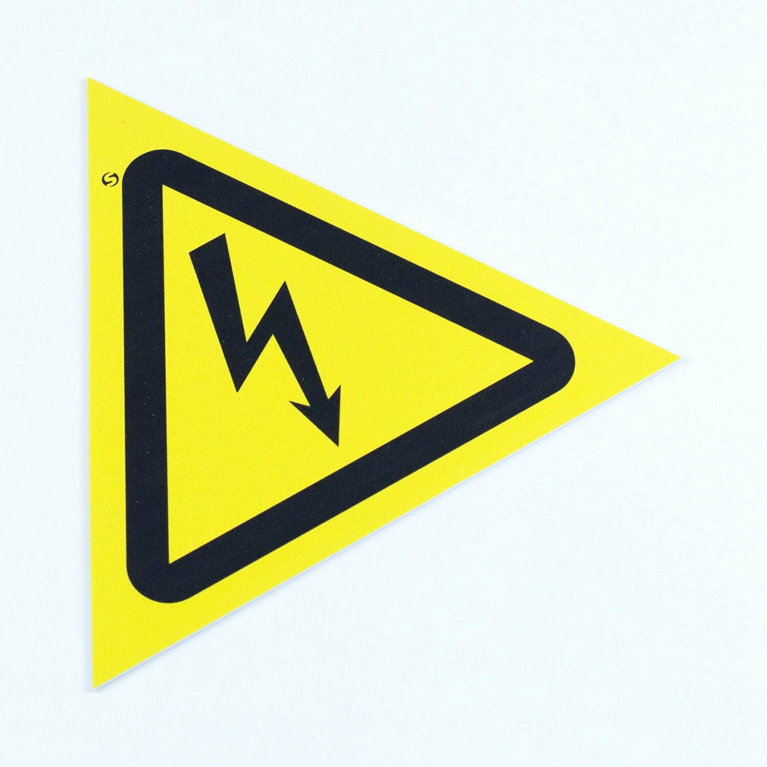 Упаковка 2 шт. Знак безопасности "Опасность поражения электрическим током", комплект 3 штук, 200х200х2 мм, пластик, W 08, W08