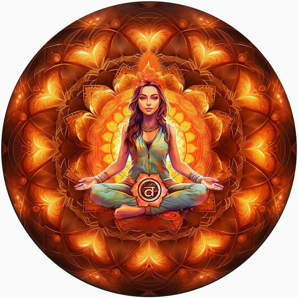 Деревянный пазл BoberBox "Чакра Йога Свадхистхана - Наслаждение и деньги", 200 деталей