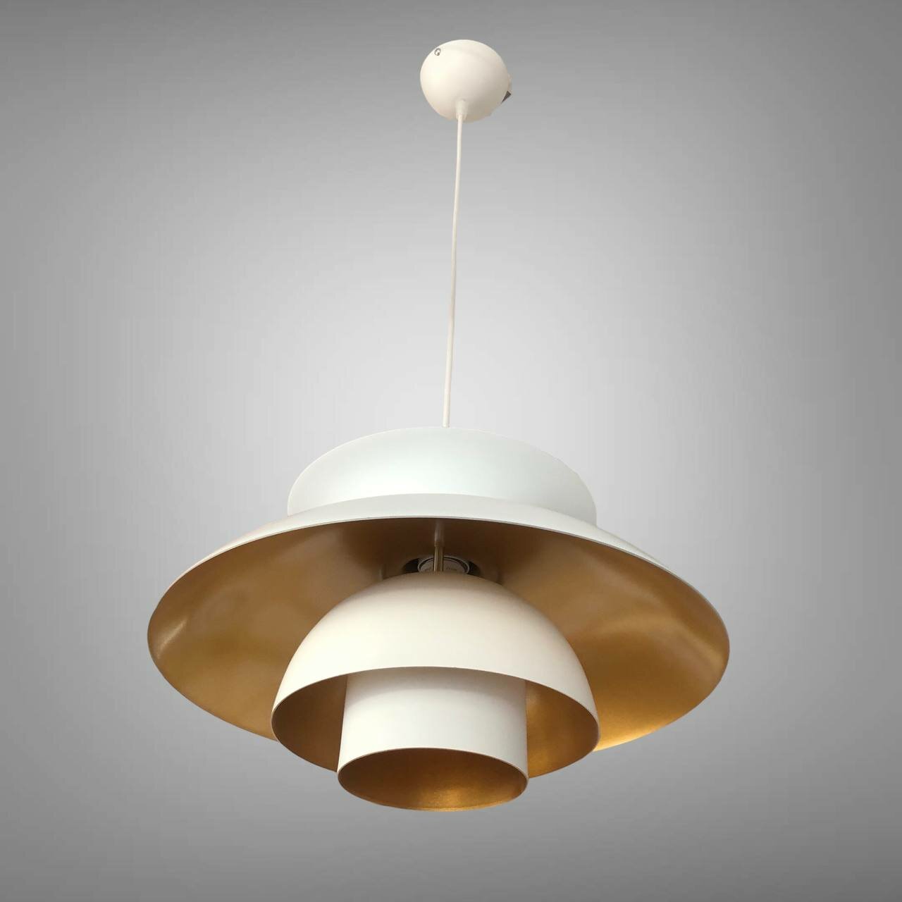 Люстра подвесная потолочная светильник лофт 7955- белая, Е27, LUCETY, площадь освещения 10 кв. м.