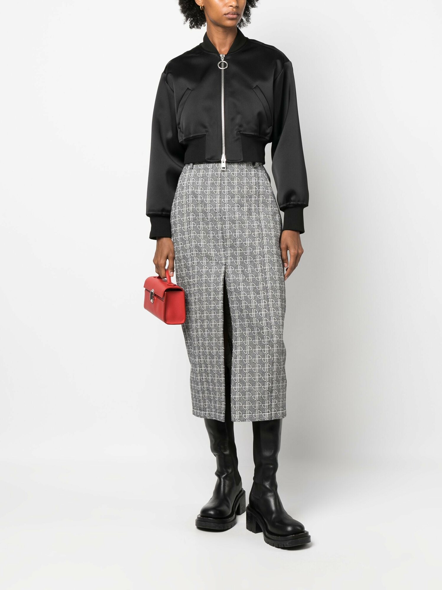Юбка PATOU JP, размер 40, grey — фото 1