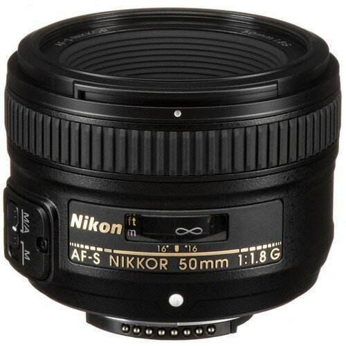 Объектив Nikon 50mm f/1.8G AF-S Nikkor, черный