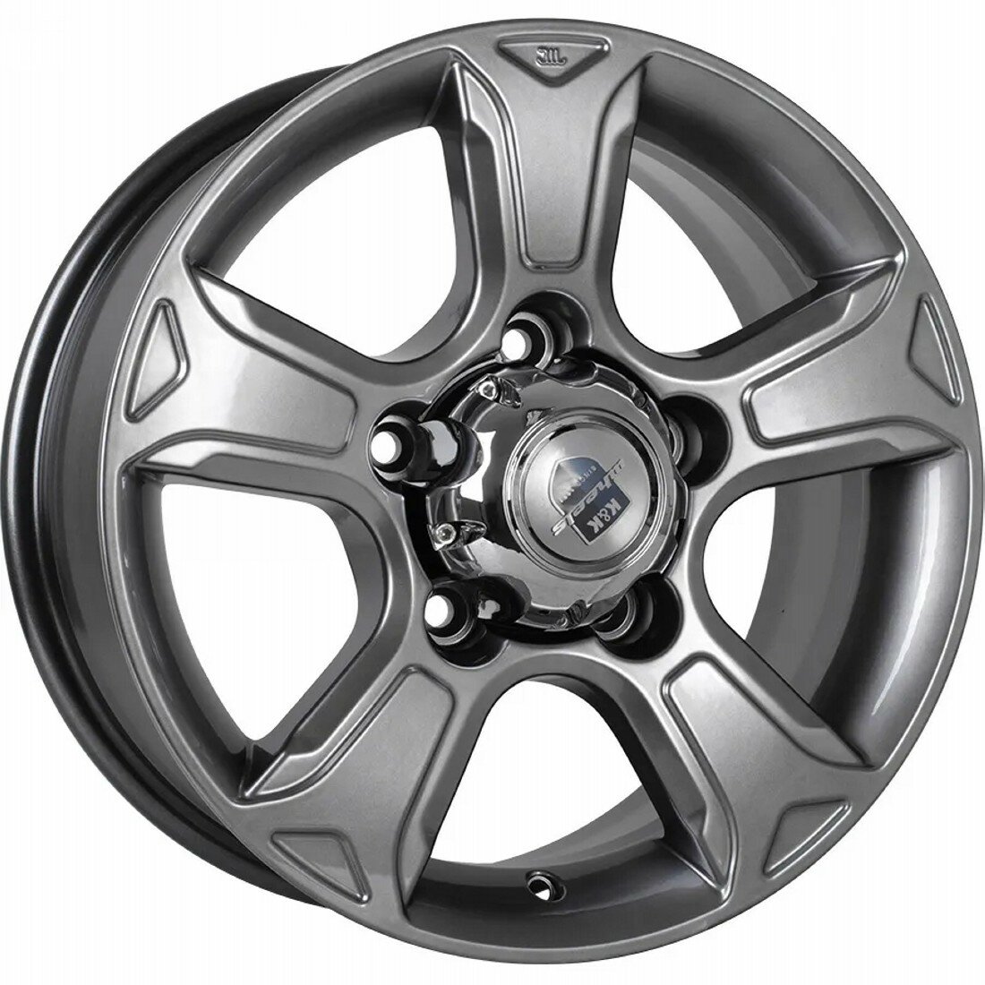 Колесный диск КиК Атлант (КС757) 7x16 5x139,7 ET35 98 Дарк платинум