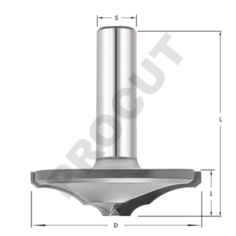 Фреза по древесине, фанере для фасадов DF50-012 D=50x12x50 S=12PROCUT