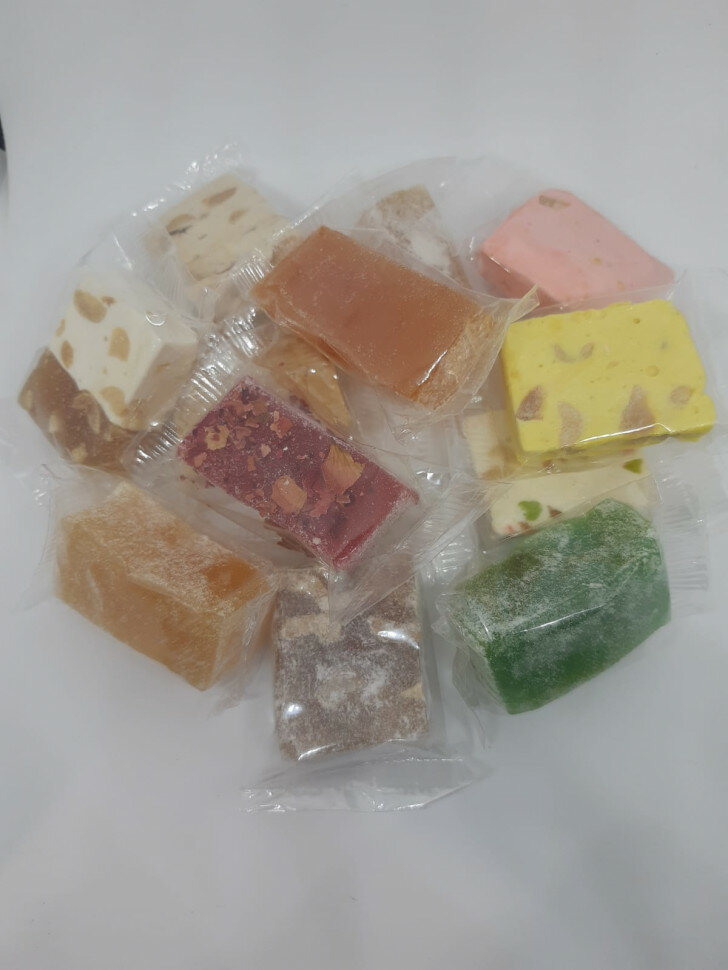 Восточные сладости нуга, мальбан и мальбан с кусочками фруктов 1кг