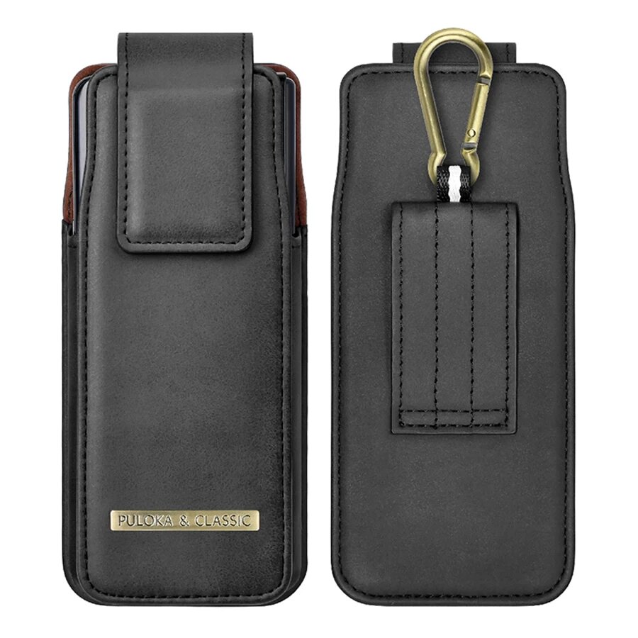 Кожаный чехол-кобура на пояс для Samsung Galaxy Z Fold 7/Fold 6/Fold 5/Fold 4/Fold 3/Fold 2, сумка-чехол для телефона