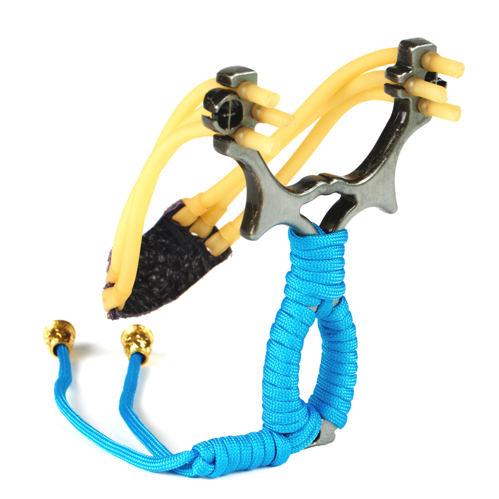 Рогатка металлическая «Молния» в текстильной оплётке, микс