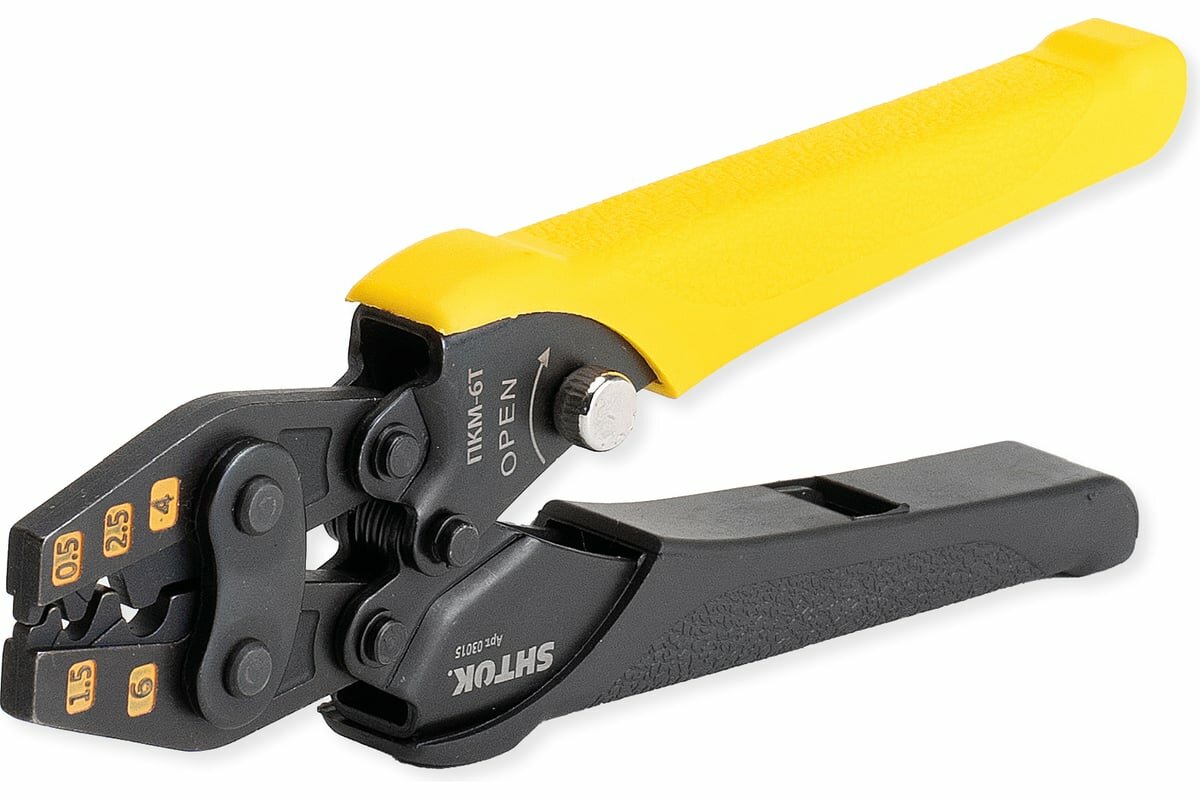 SHTOK ПКМ-6Т Пресс-клещи Point Style 03015 для обжима кабелей и проводов