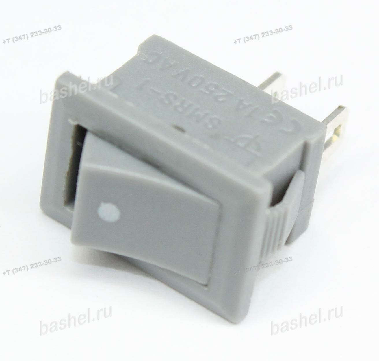 Выключатель SMRS-101-1 2PIN, ON-OFF, серый/серый