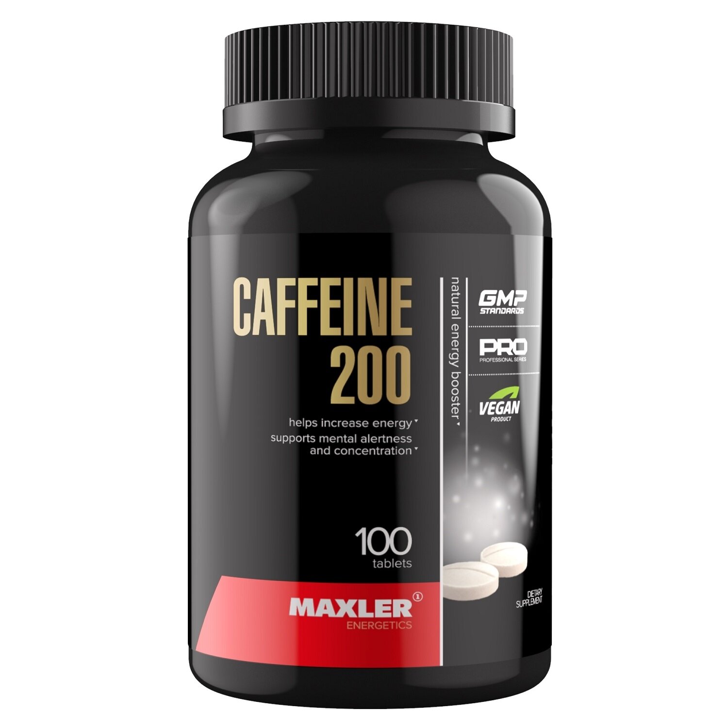 Кофеин Энергетик Caffeine 200 мг 100 табл (Maxler)