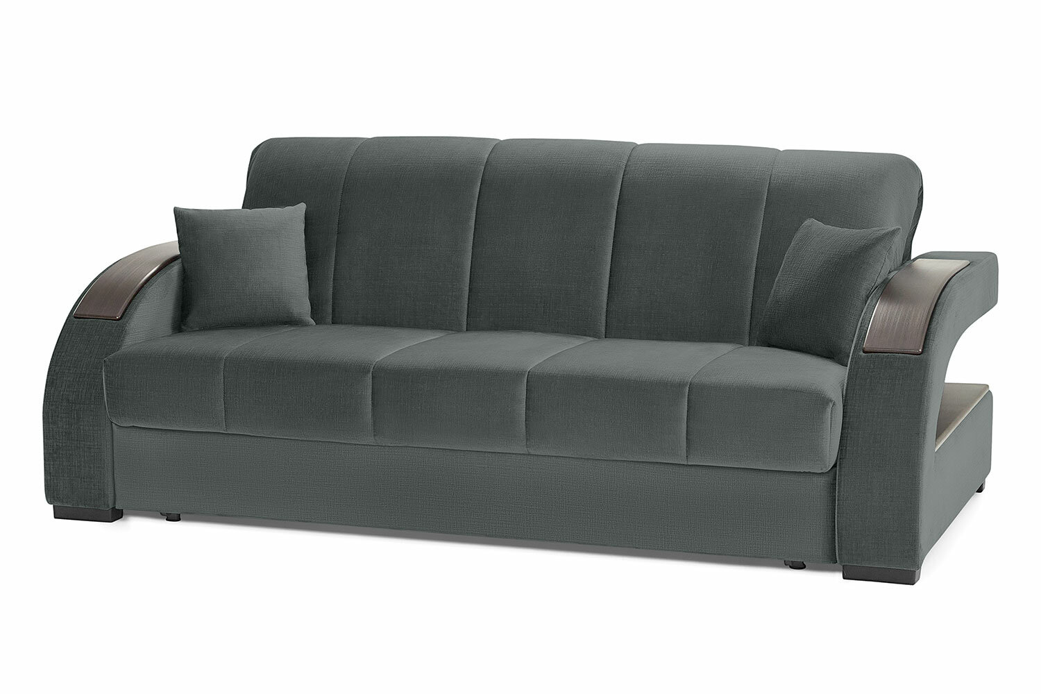 Диван-кровать DREAMART Барселона прямой, 221х92х119 см, механизм аккордеон, цвет серый