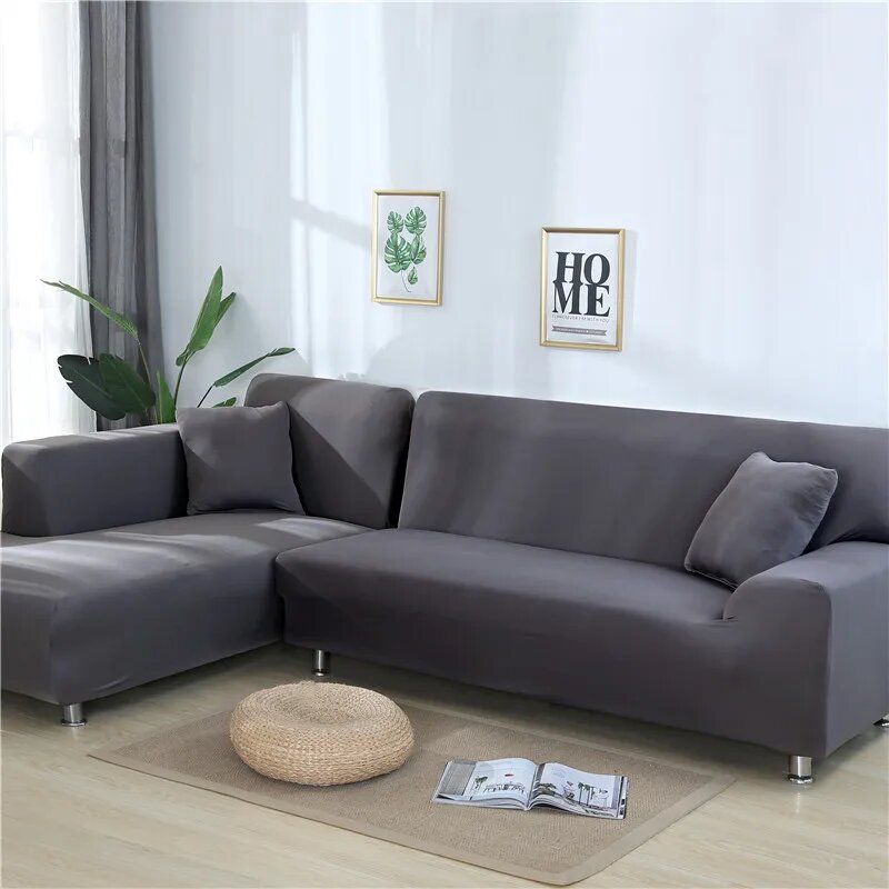 Чехол на угловой диван Housmife, серый, XLarge(235-300cm)