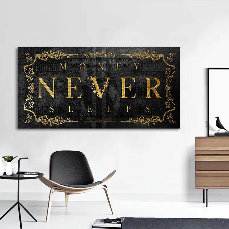 Картина ВсеКартины. тут "Мотивация и Деньги", на холсте, на подрамнике