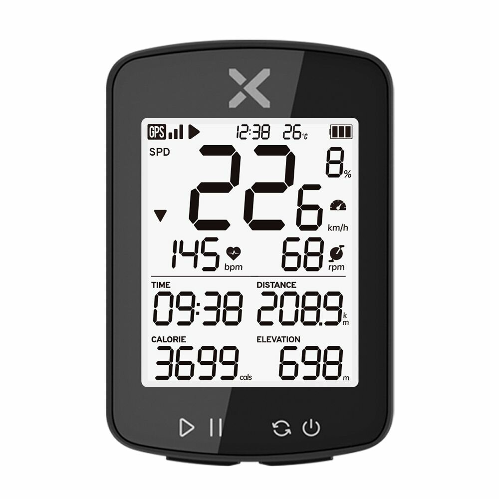 Велокомпьютер Беспроводной GPS Велоспорт Спидометр